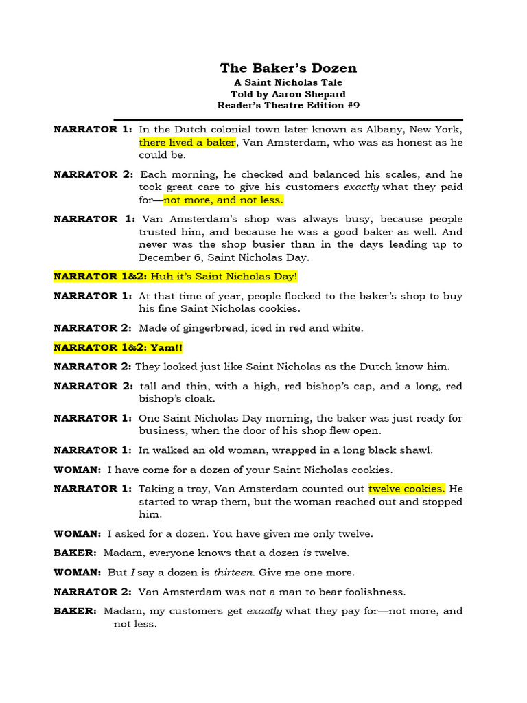 The Baker Dozen | PDF