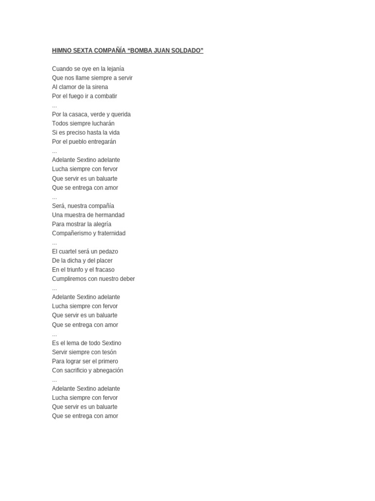 Himno Sexta Compa+æ+Ìa-1 | PDF