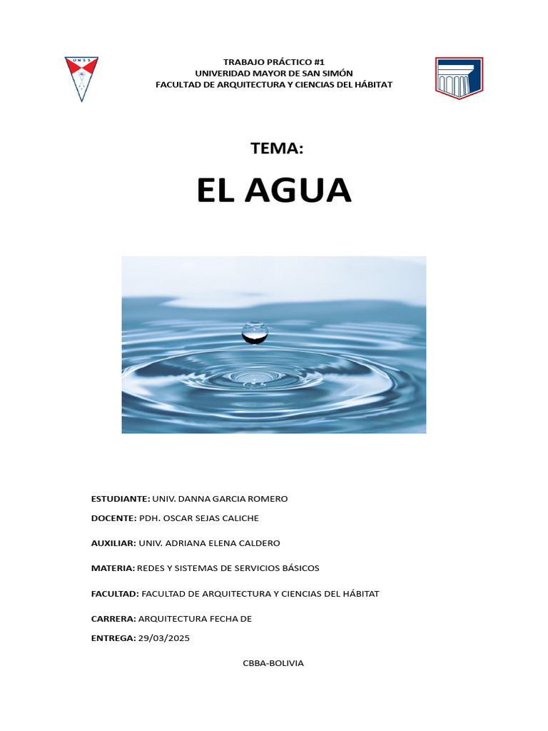 Importancia y cuidado del agua | PDF | Agua | Sustentabilidad