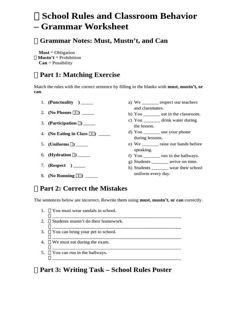 Classroom Rules and Behavior Guide | PDF | Learning | Teaching