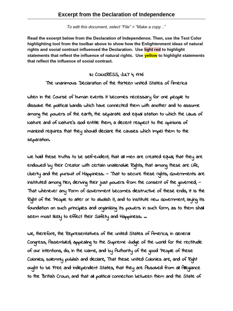 02-Declaration of Independence | PDF | United States Declaration Of ...