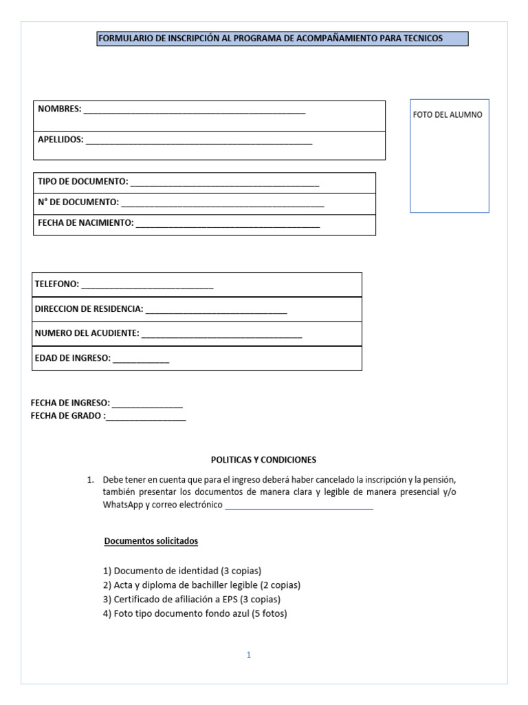 Formato Original de Inscripci-N Tecnicos V25-12-24 | PDF
