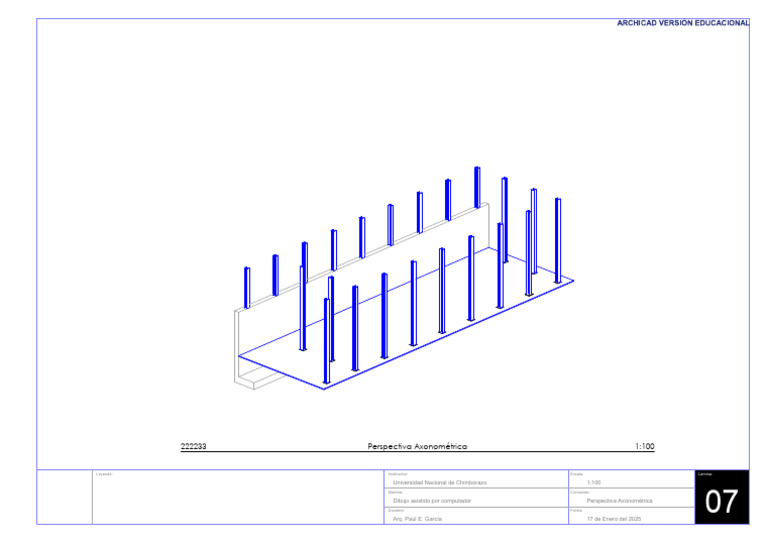 Perspectiva Axonométrica 1:100 | PDF