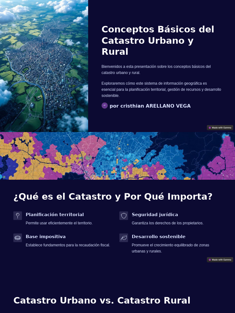 001 Conceptos-Basicos-del-Catastro-Urbano-y-Rural | PDF | Área rural ...