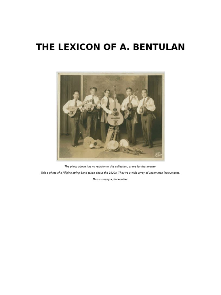 The Achilles Charenz Lexicon | PDF