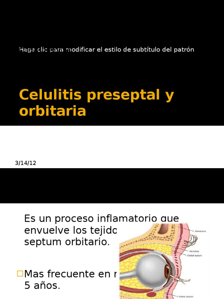 Celulitis Preseptal y Orbitaria | PDF