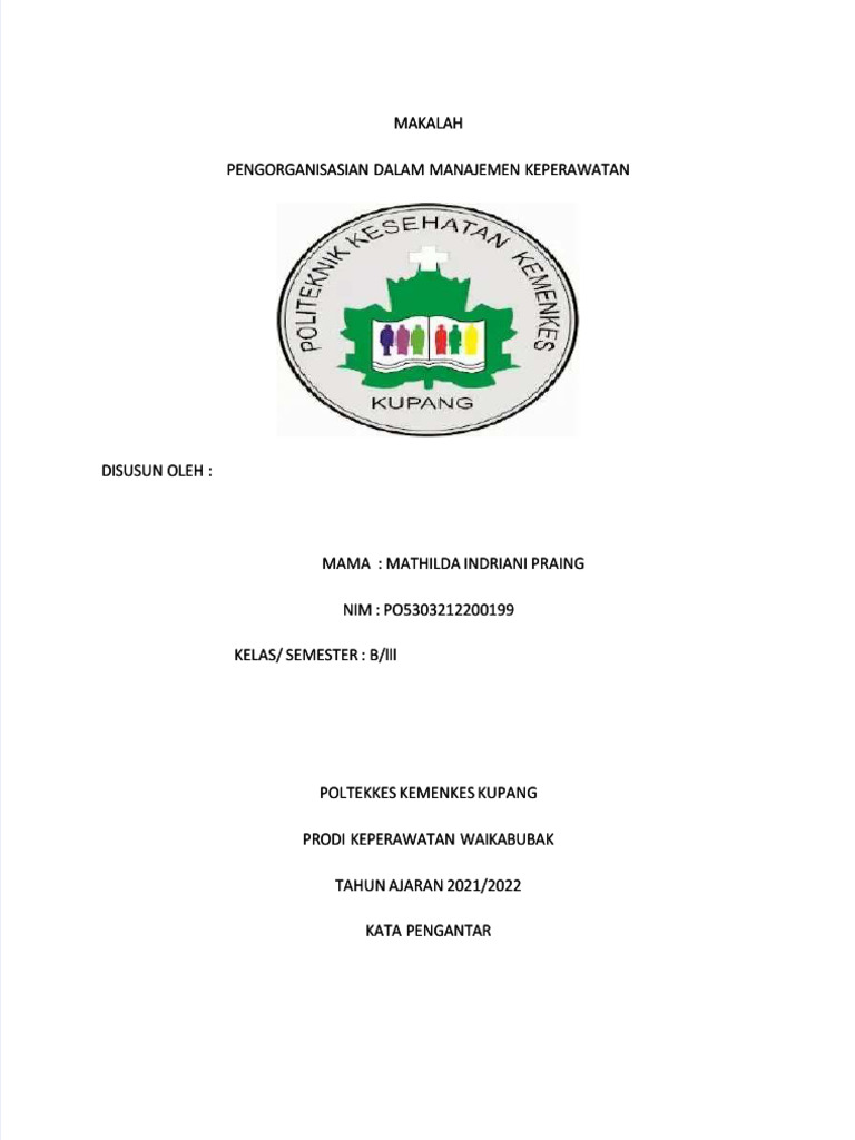 PDF Tugas 4 Manajemen Kep Mathilda Praing - Compress | PDF