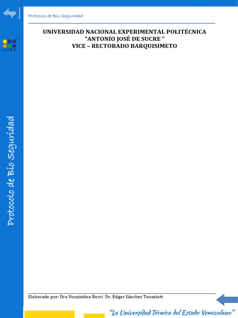 Protocolo de Bio Seguridad-1 | PDF | Laboratorios | Pandemia