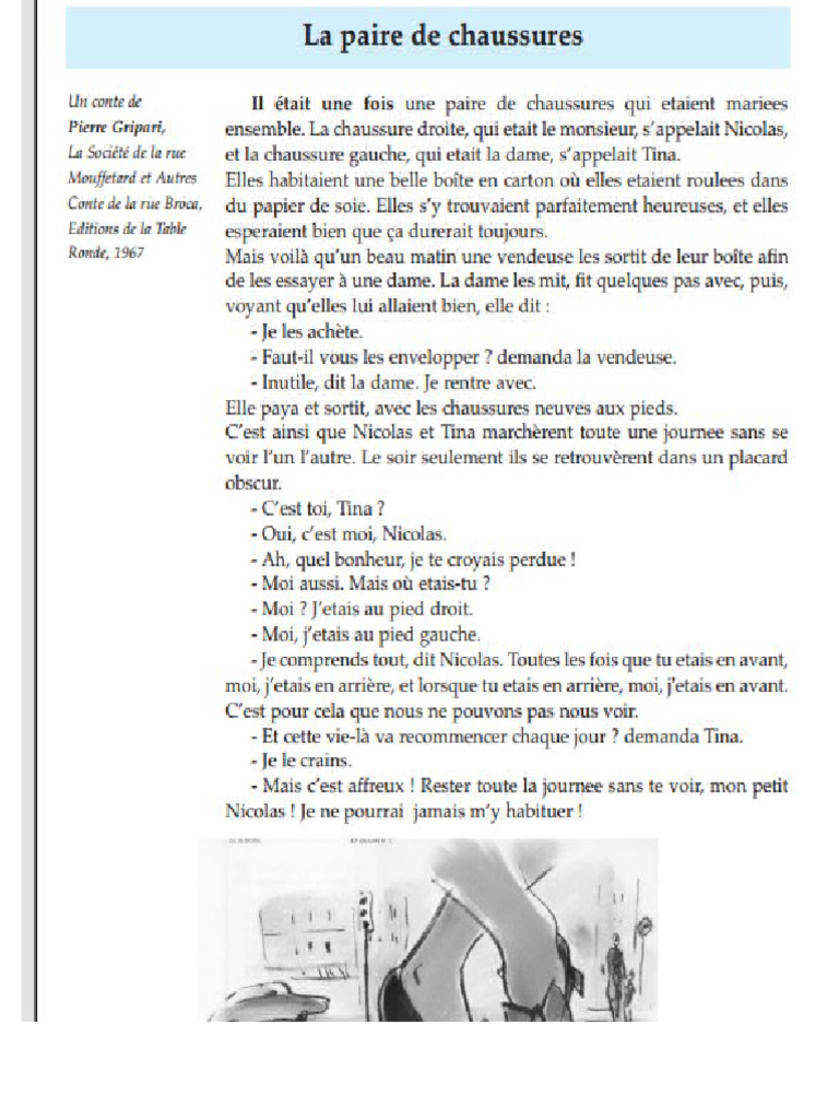 La Paire de Chaussures | PDF