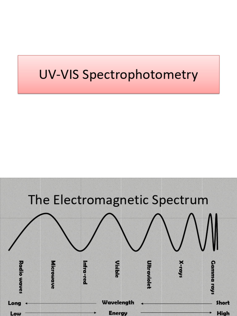 L8 - UV-VIS Spectrophotometry | PDF | Electromagnetic Spectrum ...