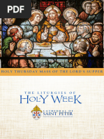 B.1.2012.4.5. Holy Thursday Holy Week Washing Feet Eucharist | PDF
