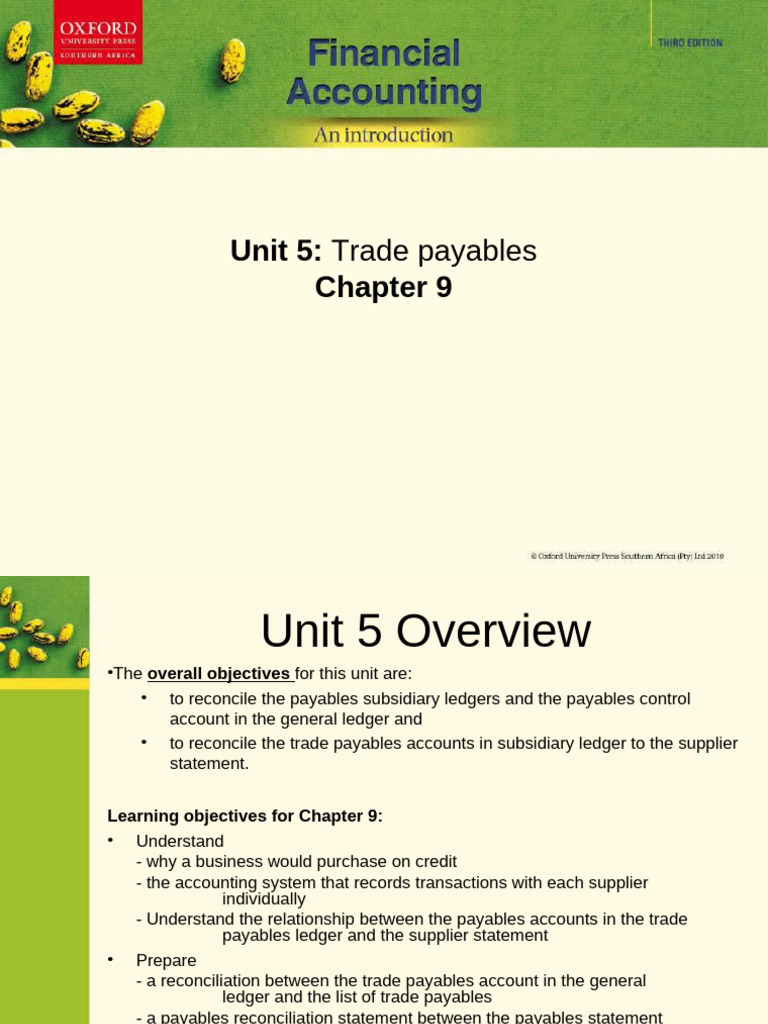 Trade Payables Reconciliation Guide | PDF | Debits And Credits ...
