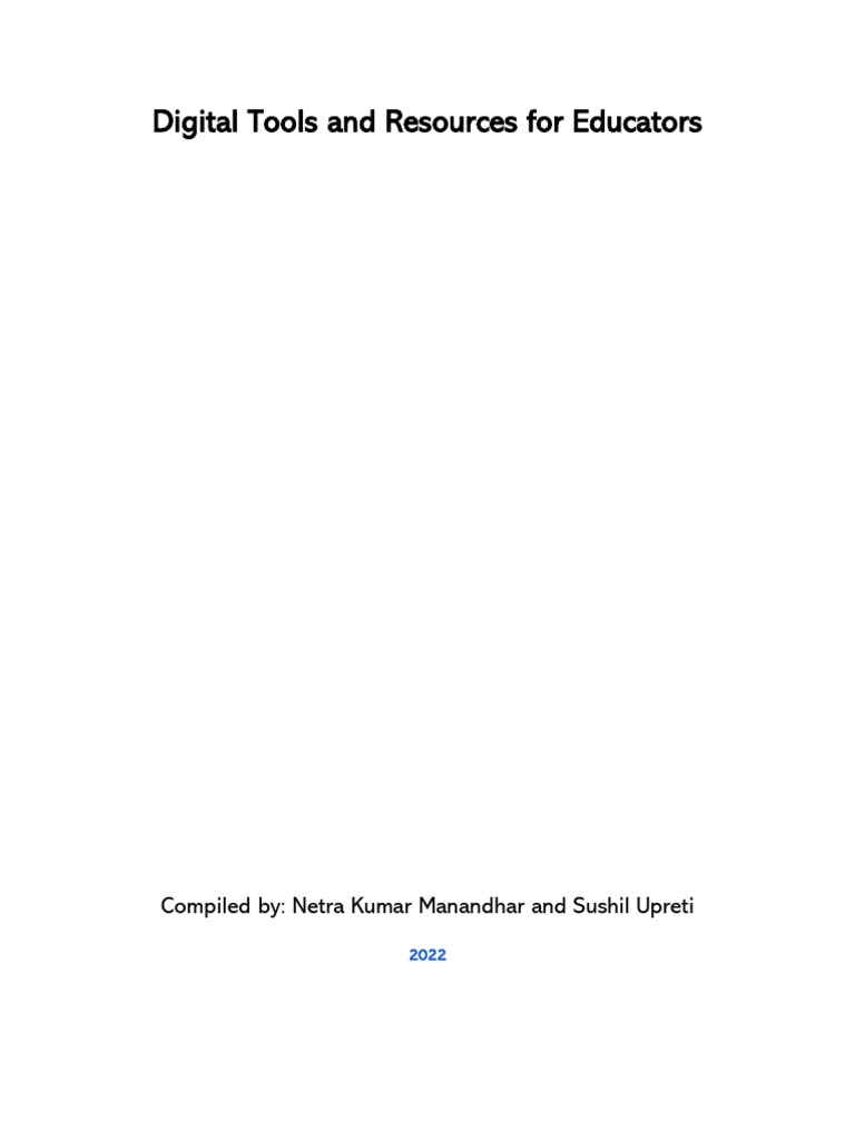 Essential Digital Tools for Educators | PDF | Educational Technology
