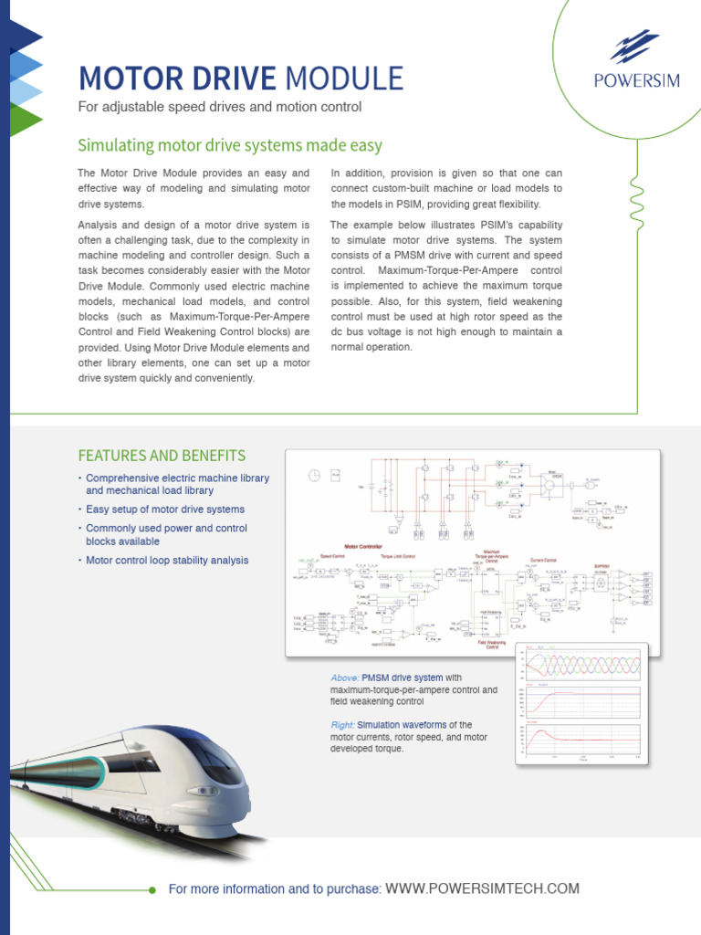 PSIM - Motor e Digital Control | PDF | Electric Motor | Electromagnetism