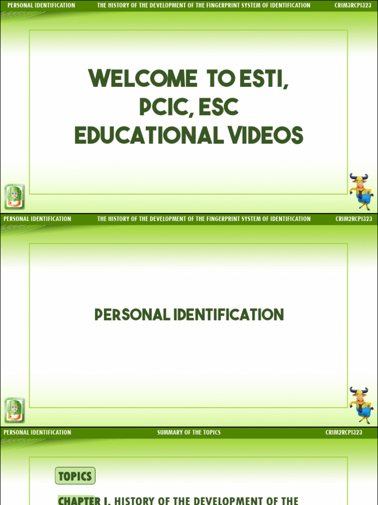 PERSONAL-IDENTIFICATION (1) | PDF | Fingerprint