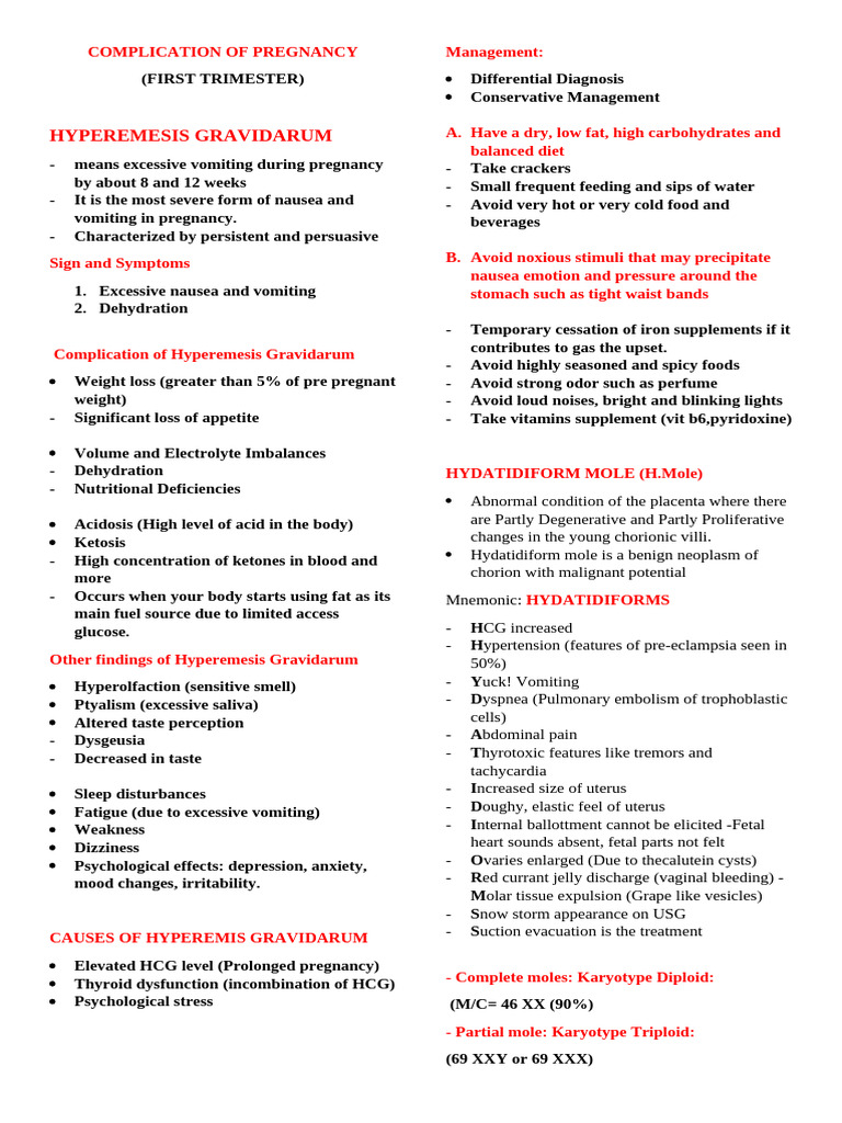 Complication of Pregnancy | PDF | Human Reproduction | Diseases And ...