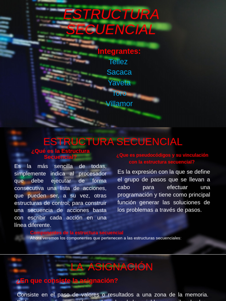 Estructura Secuencial | PDF | Variable (informática) | Algoritmos