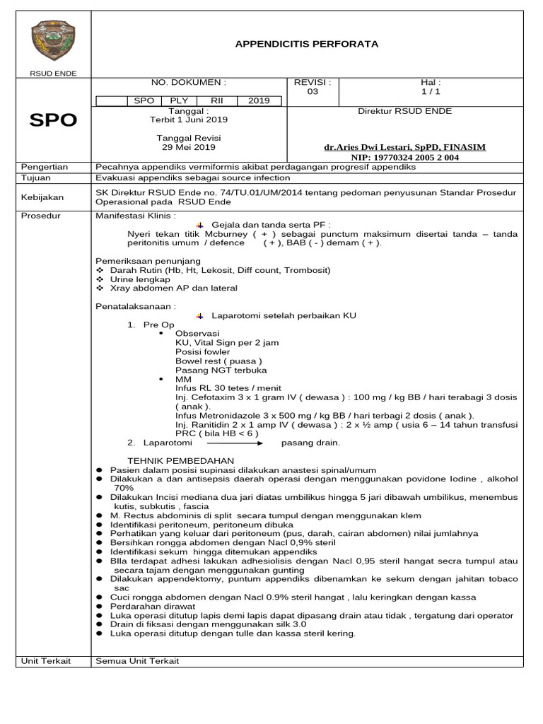 APPENDICITIS PERFORATA Revisi | PDF