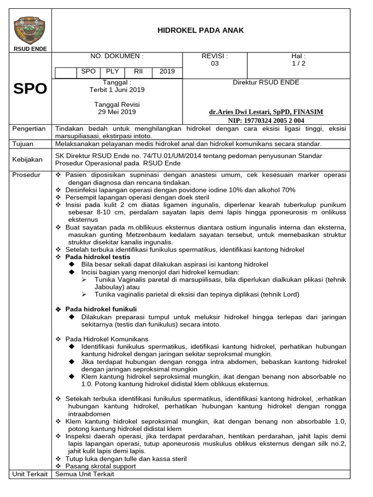 Hidrokel Pada Anak | PDF
