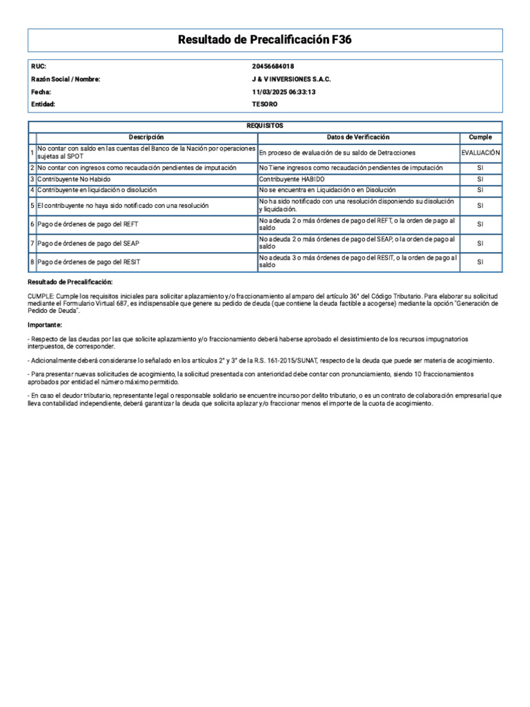 Sunat - Menú Sol | PDF