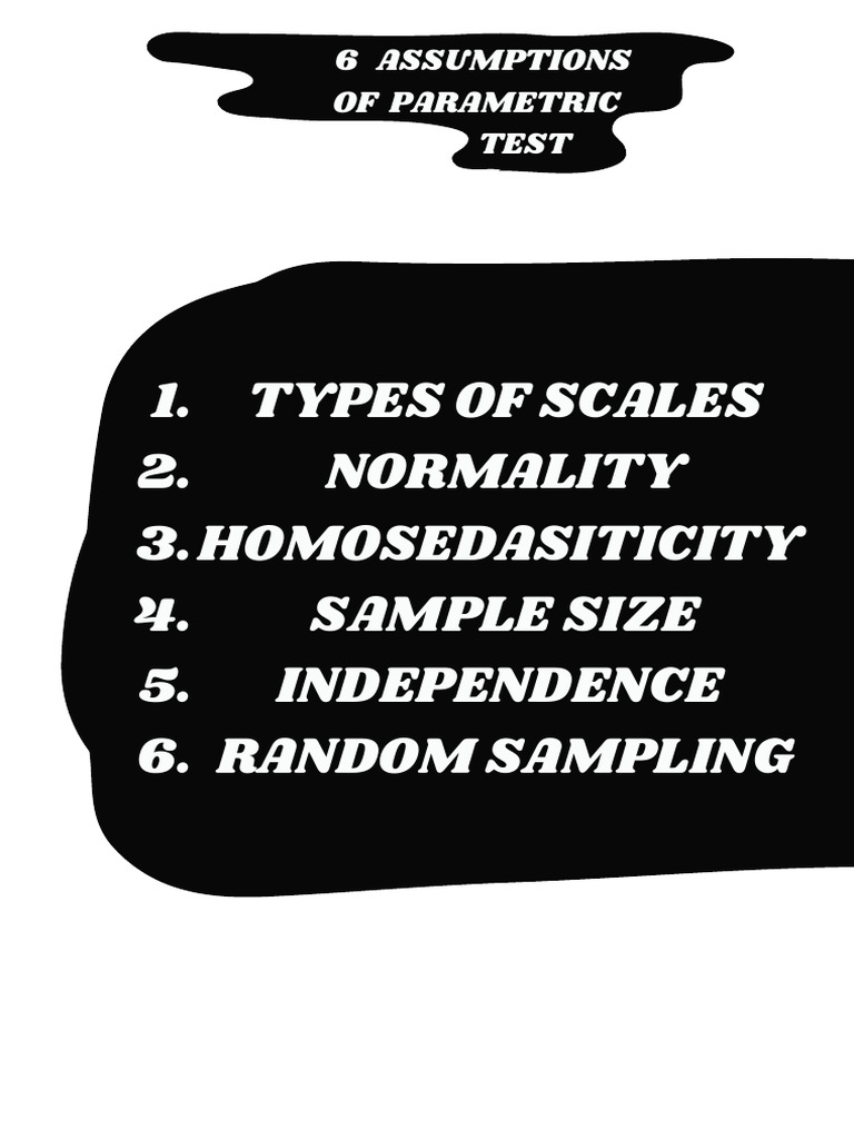 Assumption of Parametric Test | PDF