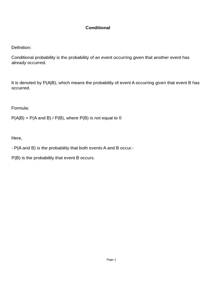 Conditional Probability Priyanka-1-Merged | PDF | Variance | Expected Value