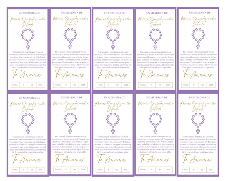 Tarjetas de Edna | PDF