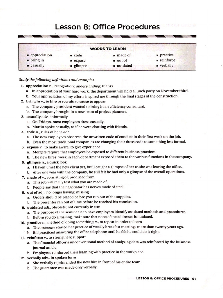 Lesson 08 Office Procedures | PDF