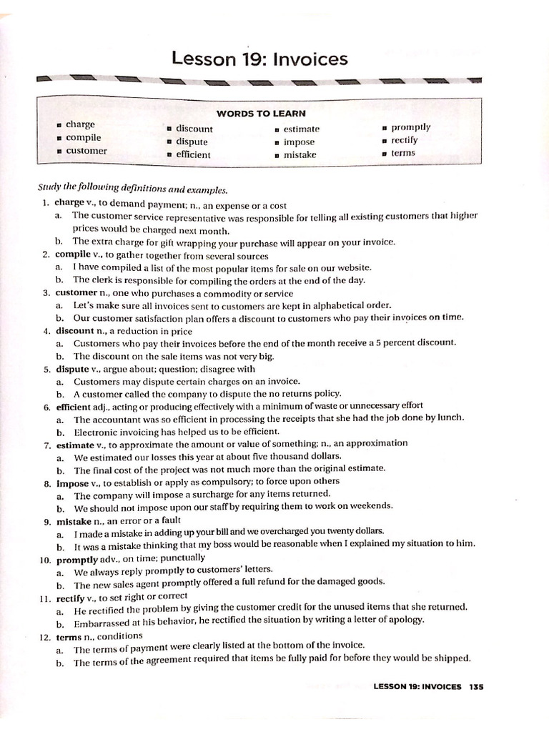 Lesson 19 Invoices | PDF