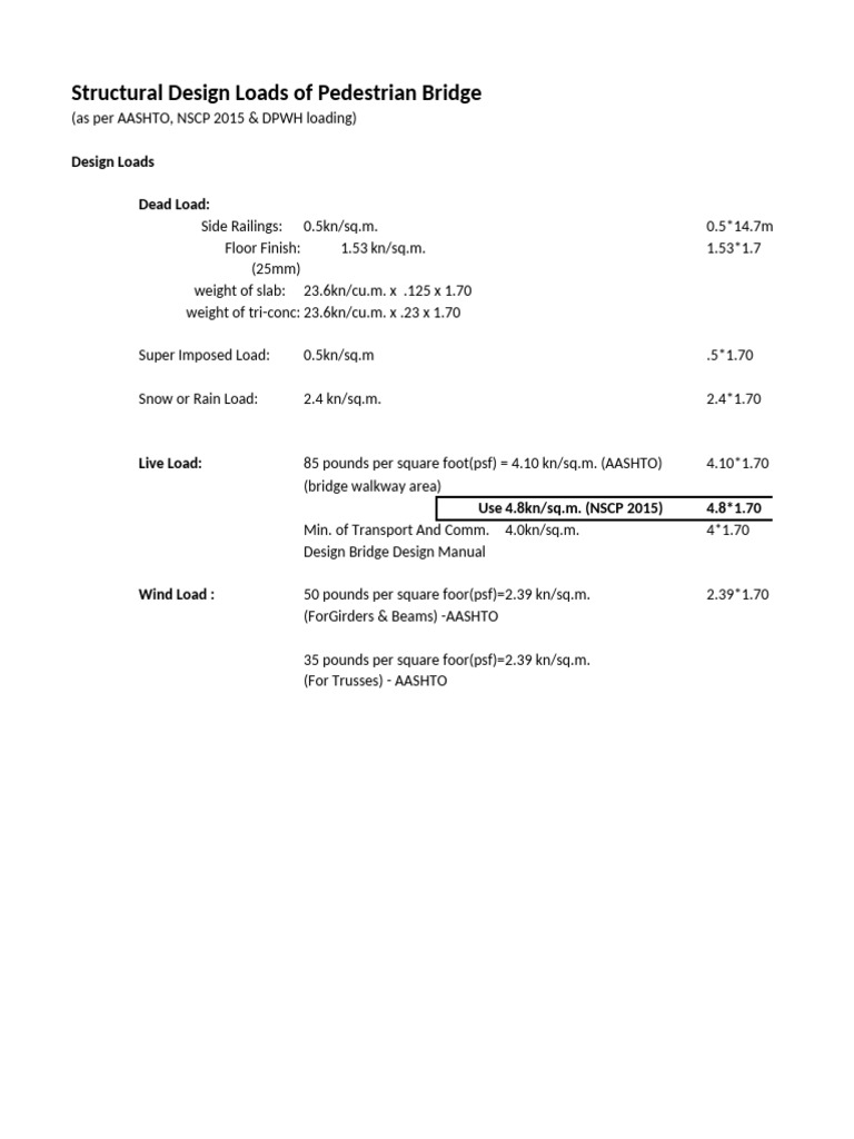 Structural Design Criteria | PDF | Structural Load | Transport ...