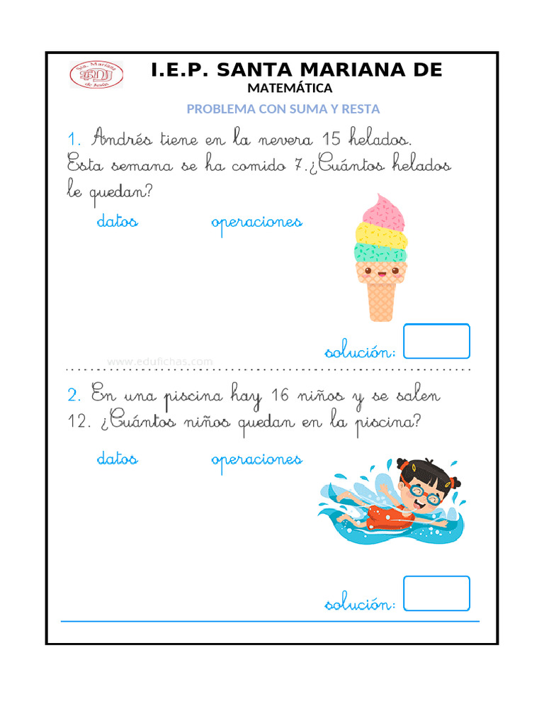 Clase 11 - Problema Con Suma y Resta | PDF