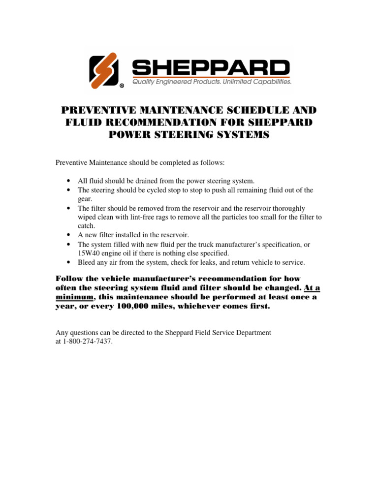 Preventative Maintenance Instructions | PDF