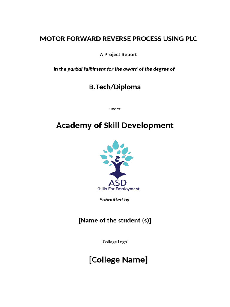 Motor Forward and Reverse Process Control Using Plc | PDF | Programmable Logic Controller | Switch