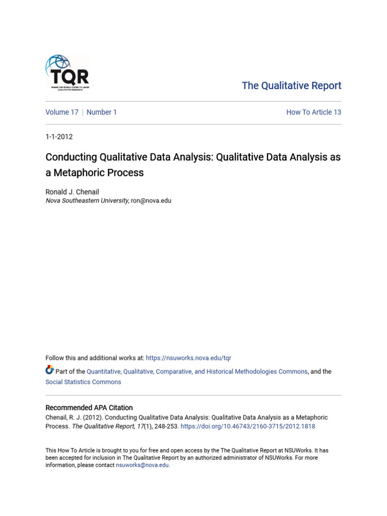 Conducting Qualitative Data Analysis_ Qualitative Data Analysis a | PDF | Psychotherapy ...