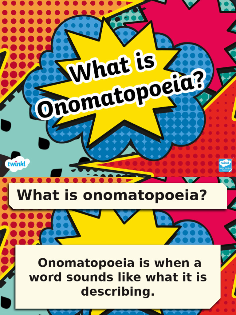 Understanding Onomatopoeia for Kids | PDF