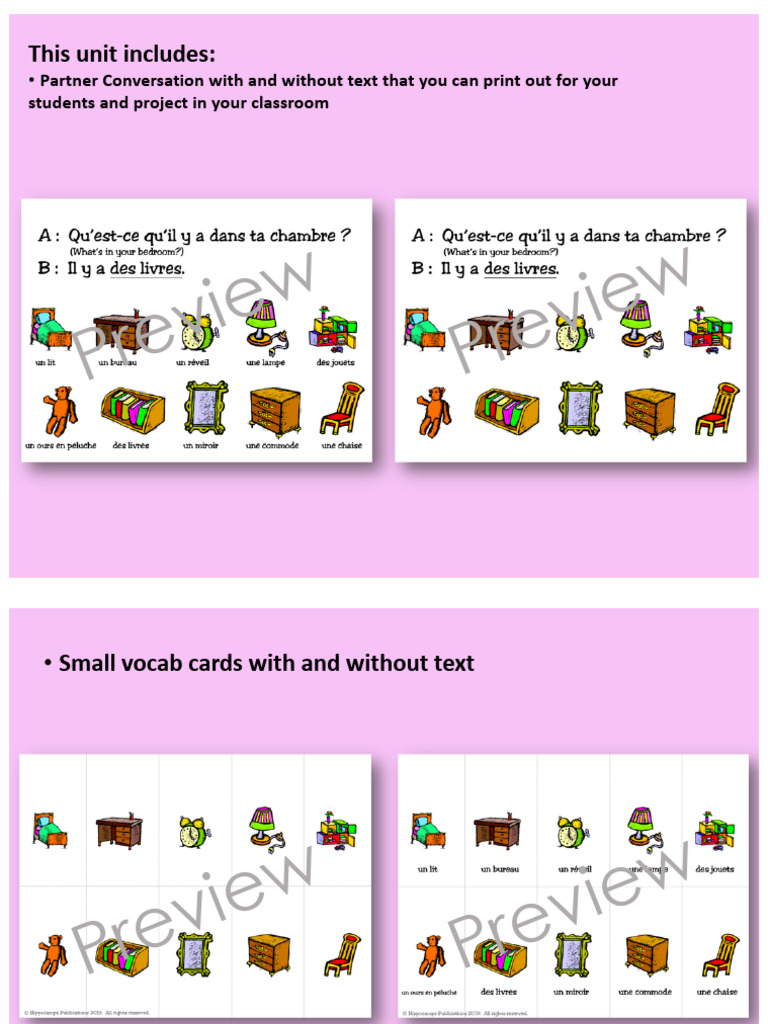 Unit 3. Partner Conversation - La Maison | PDF