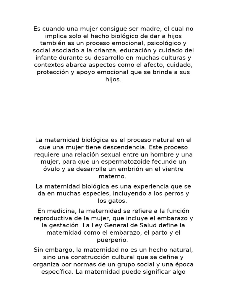 Maternidad | PDF