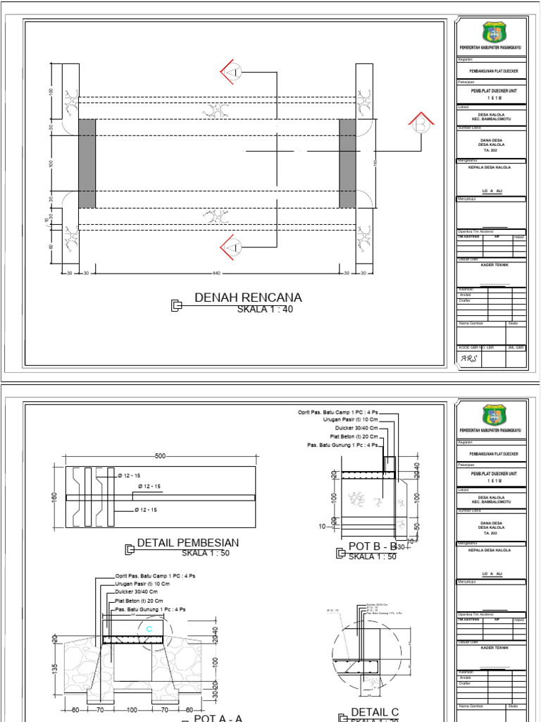 Plat Dekker KALOLA | PDF