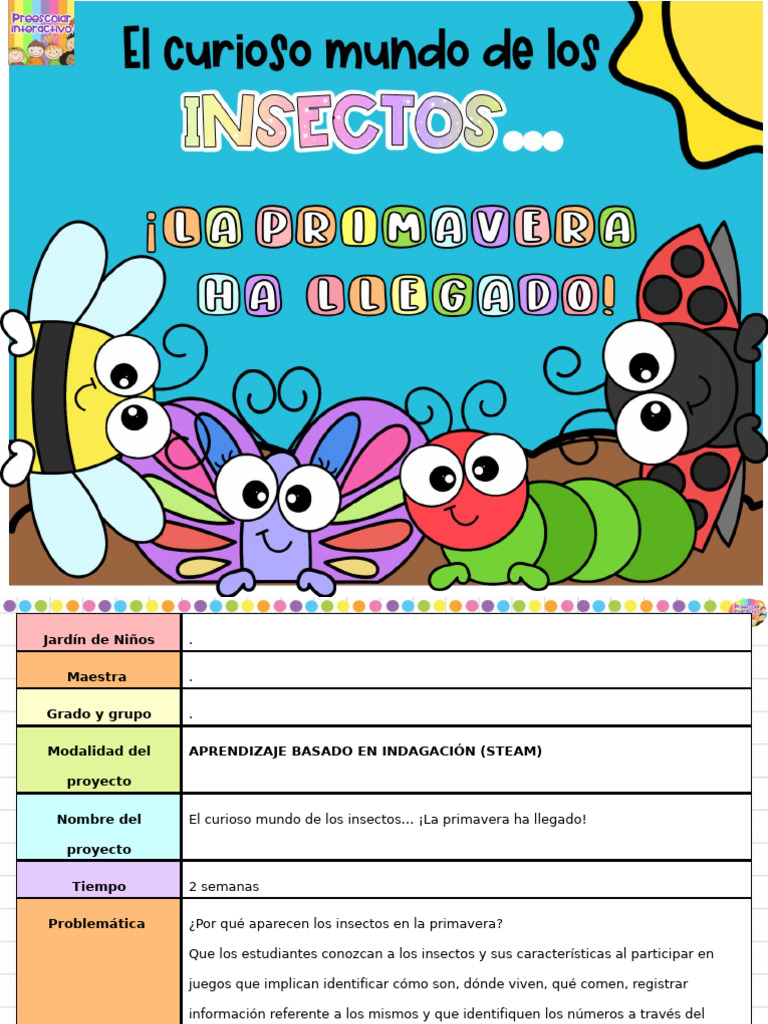 Proyecto Insectos para Preescolar | PDF | Hormiga