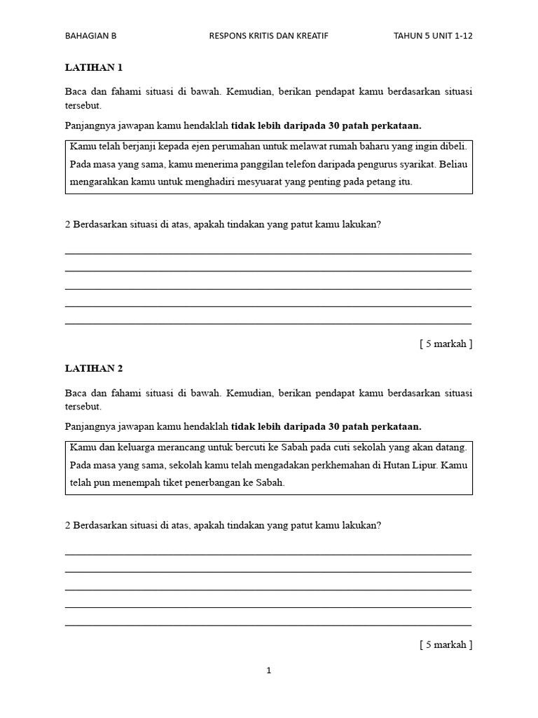 T5 BAHAGIAN B (2 ) | PDF