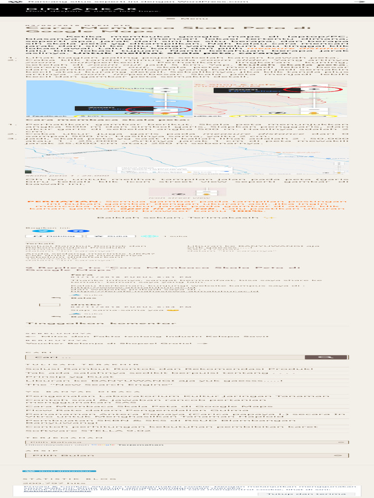 Cara Membaca Skala Peta Google Maps | PDF