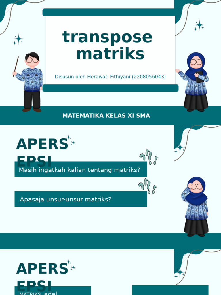 PPT transpose matriks | PDF