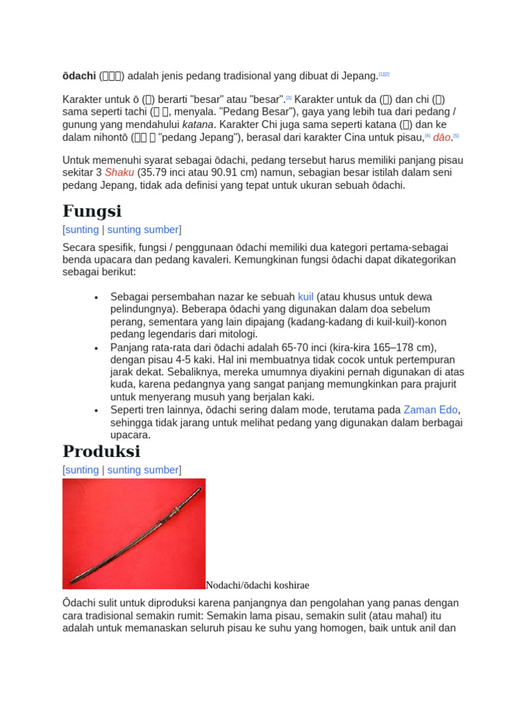 Odachi | PDF
