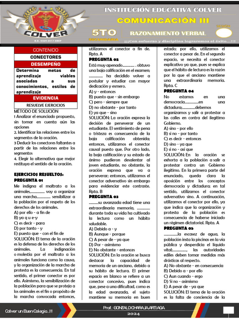 Ejerci CONECTO ALUM | PDF