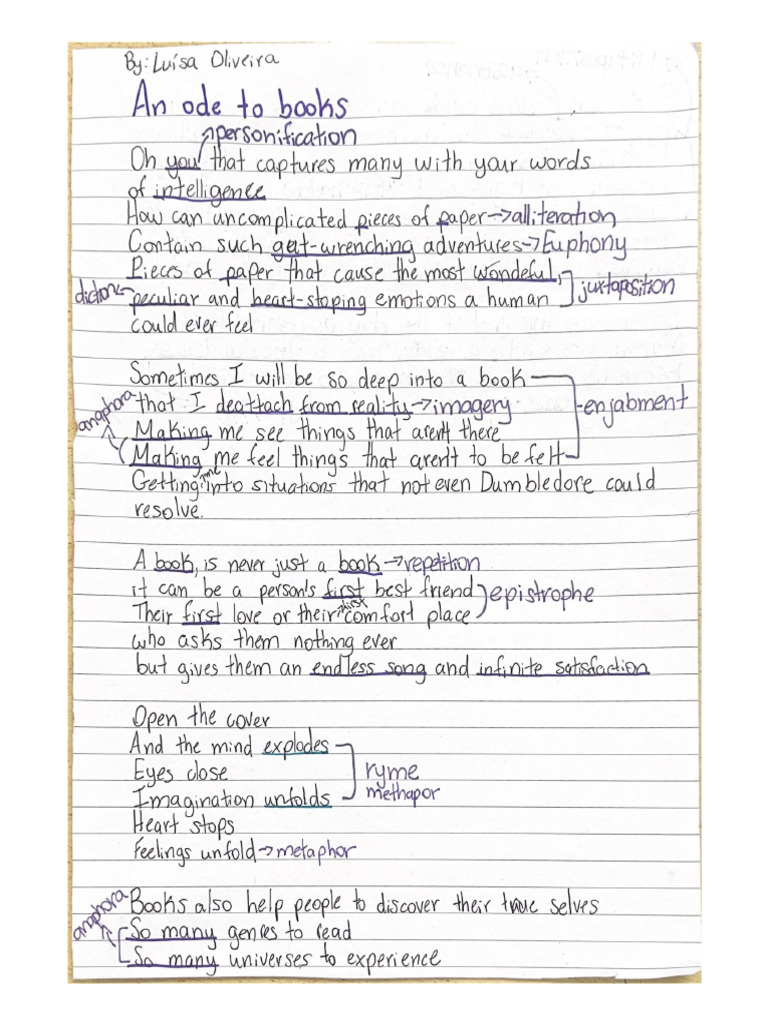 An Ode To Books | PDF
