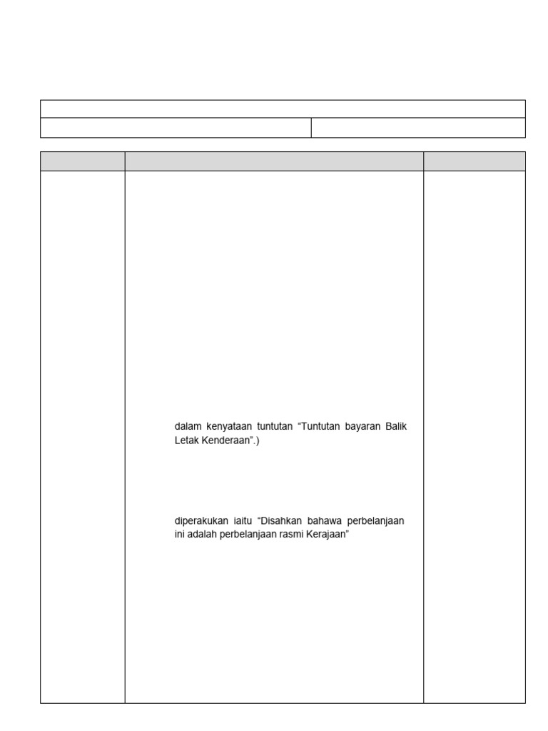 1TNT Bayaran Balik Letak Kenderaan 1 | PDF