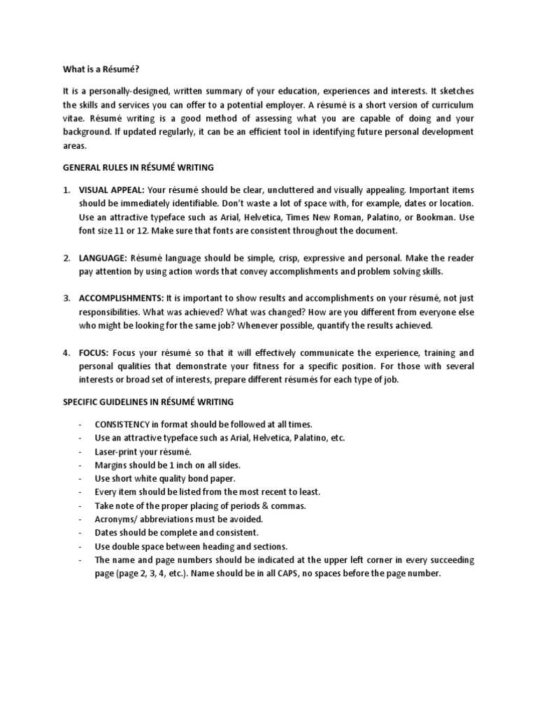 DLSU Resume Format | PDF | Academia | Business