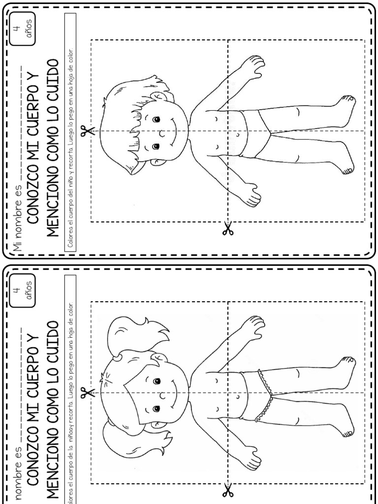 Actividad: Conozco y cuido mi cuerpo | PDF