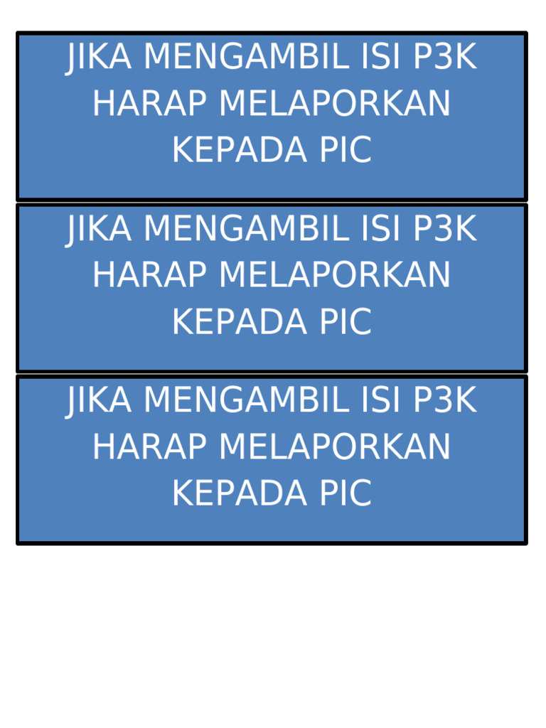 Pic p3k Larangan | PDF