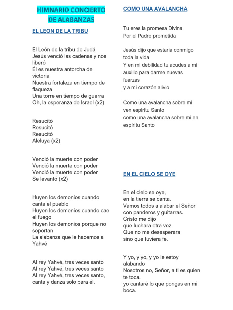 Alabanza y Victoria en Cristo | PDF | Cristo (título) | María, madre de ...